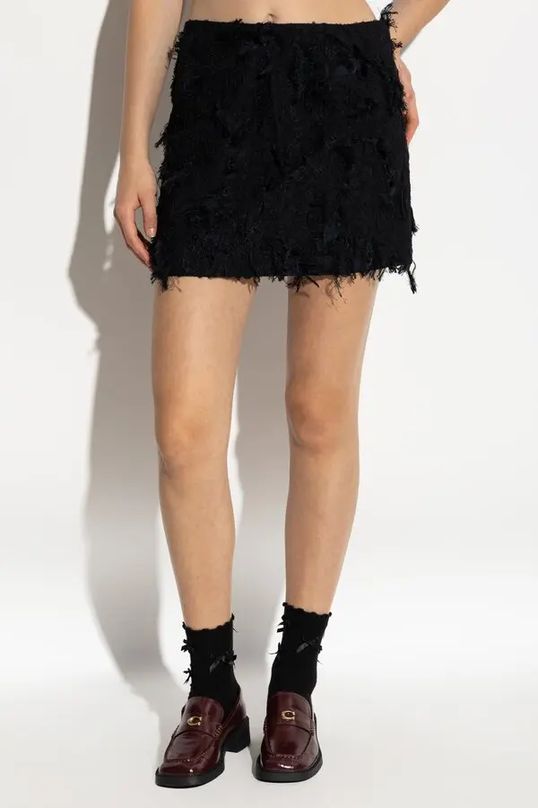 SAMSOE SAMSOE Frayed Mini Skirt