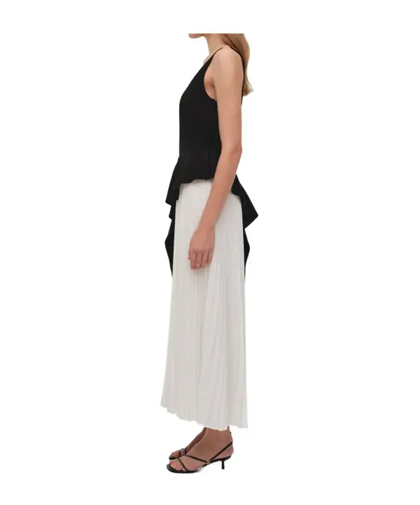 Simkhai Zayla Pleated Asymmetric Dress