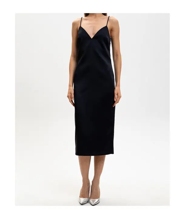 TWINSET Spaghetti Strap V-neck Dress