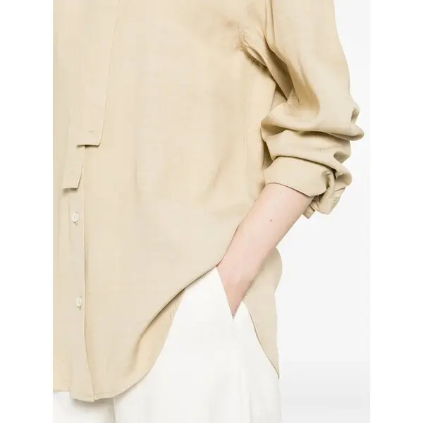 Herno Long-sleeved Shirt With Tie-neck Collar