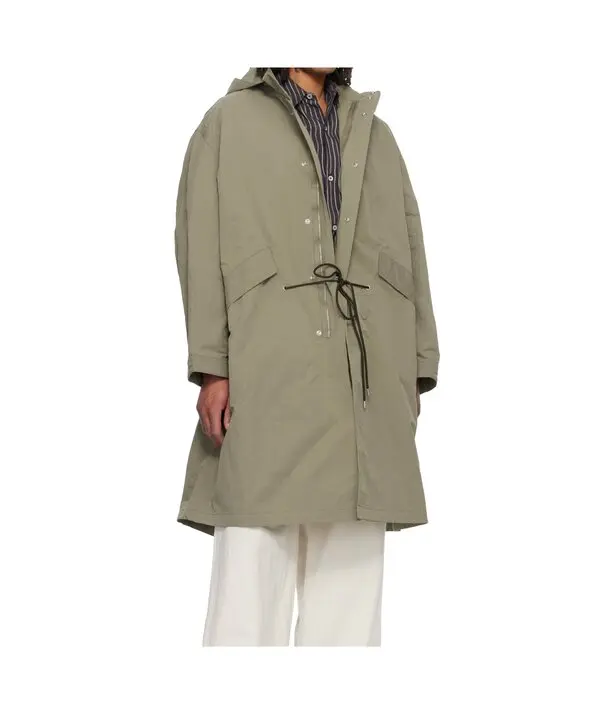 Studio Nicholson Lotus Hooded Coat - Nude