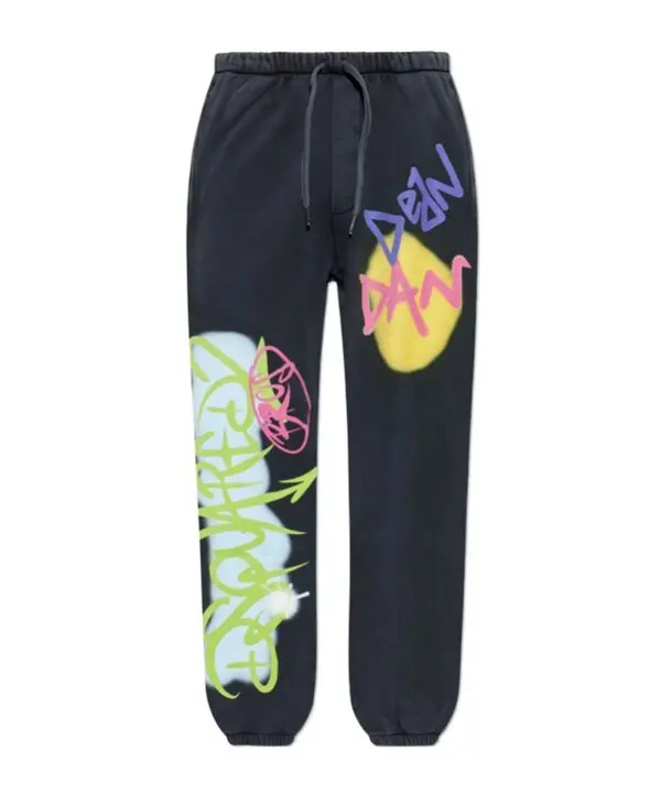 Dsquared2 Graffiti Print Joggers - Black