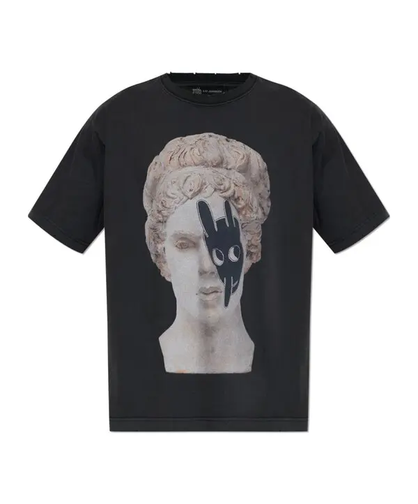 MISBHV X Ray Johnson Graphic T-shirt - Water-washed Black
