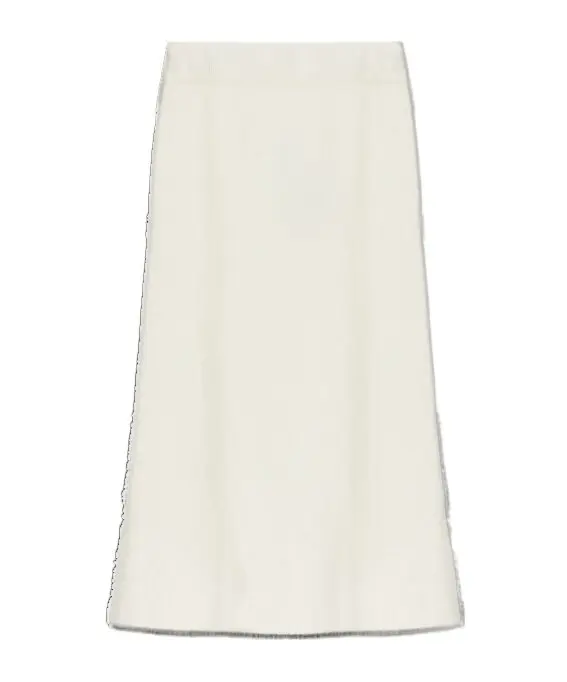LISA YANG Brushed Midi Skirt - White