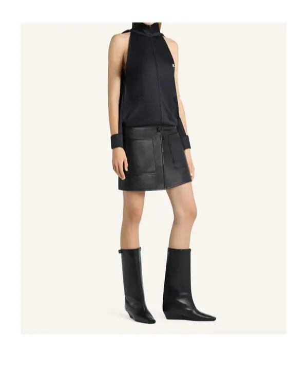 COURREGES Zip-up Track Jacket - Black