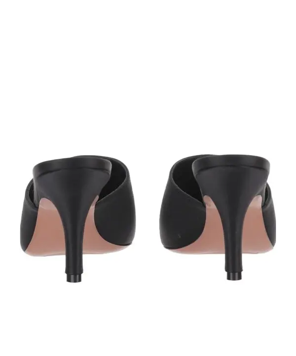Amina Muaddi Mule-style High-heeled Sandals With Pointed Square Toe