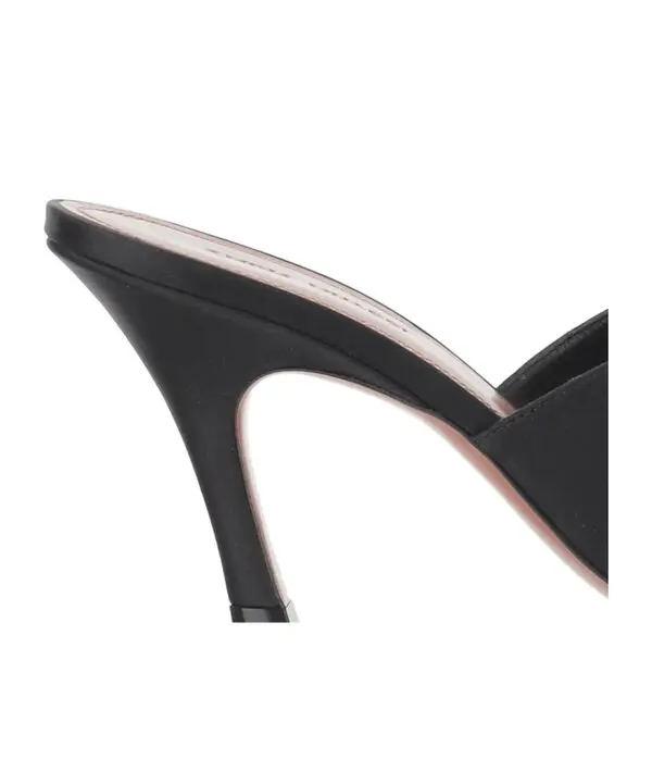 Amina Muaddi Mule-style High-heeled Sandals With Pointed Square Toe