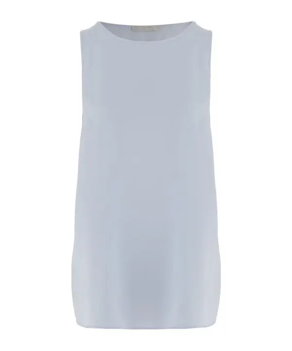 ALLUDE Sleeveless Silk Top