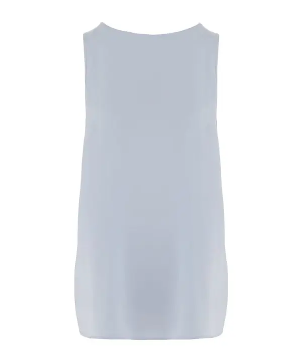 ALLUDE Sleeveless Silk Top