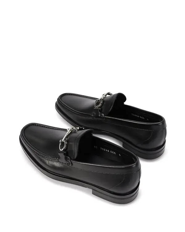 FERRAGAMO Gancini Buckled Loafers - Black