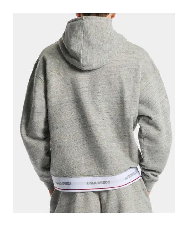 Dsquared2 Long-sleeved Drawstring Hoodie With Logo Detail