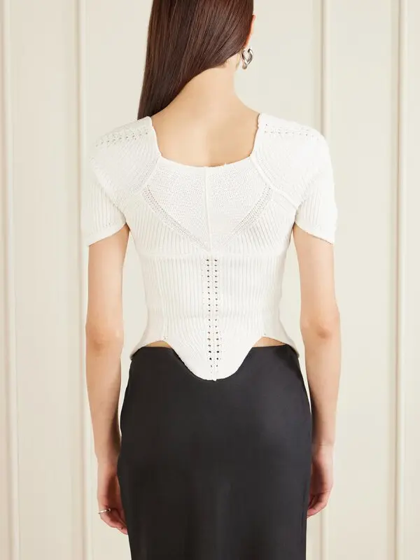 Cult Gaia Eliza Crochet Top