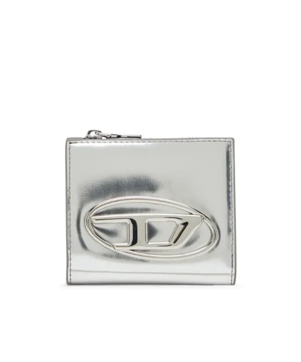 DIESEL® 1dr Bi-fold Card Holder - Silver