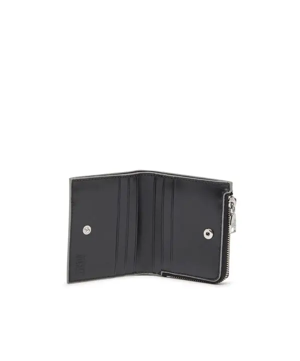 DIESEL® 1dr Bi-fold Card Holder - Silver