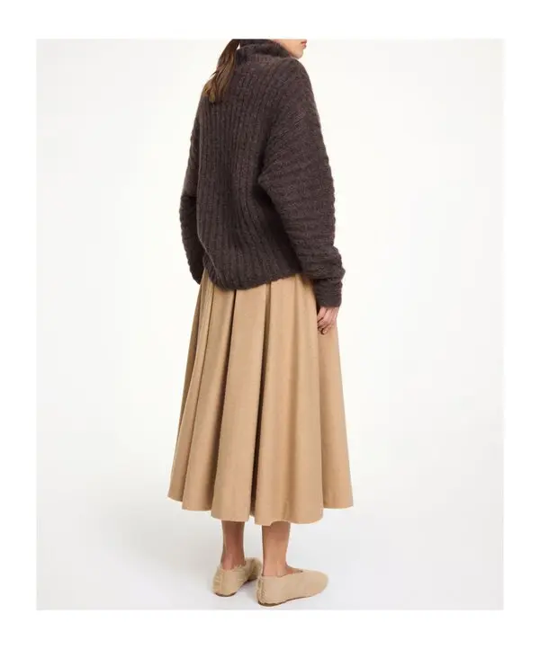 BY MALENE BIRGER Ribbed Turtleneck Sweater With Dolman Sleeves