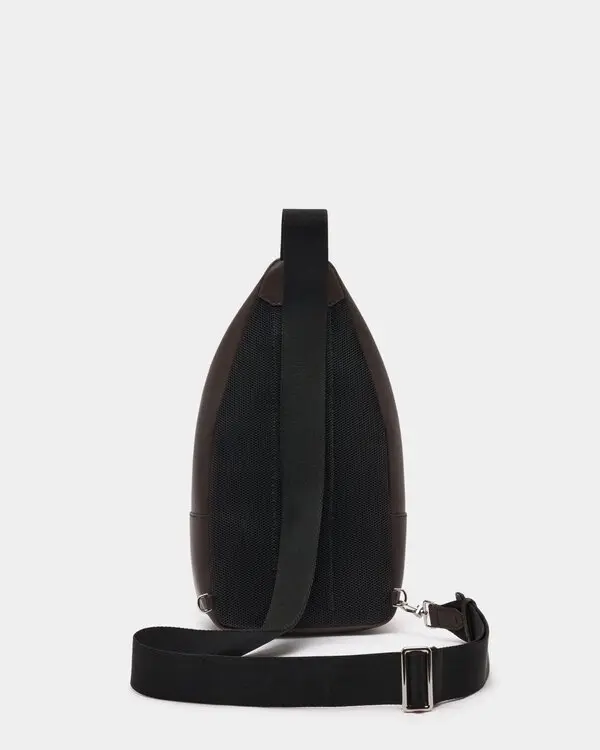 Bally Leather Sling Bag With Grosgrain Ribbon Detail
