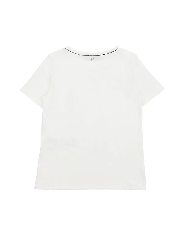 Max Mara T-shirt With Round Neck And Short Sleeves