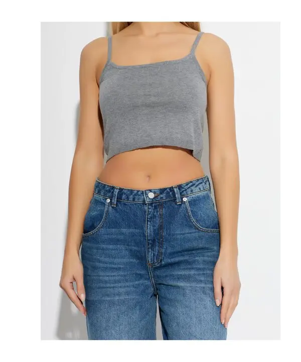Officine Générale Cropped Spaghetti Strap Top