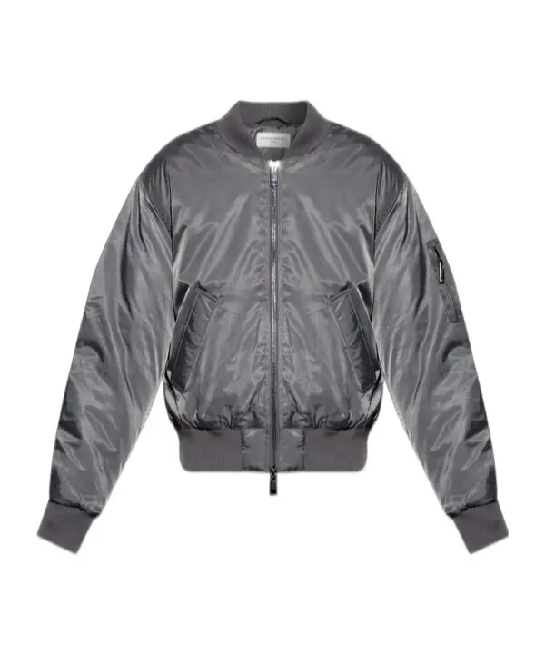 Officine Générale Padded Zip-up Bomber Jacket - Gray