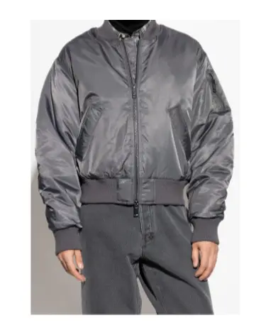 Officine Générale Padded Zip-up Bomber Jacket - Gray