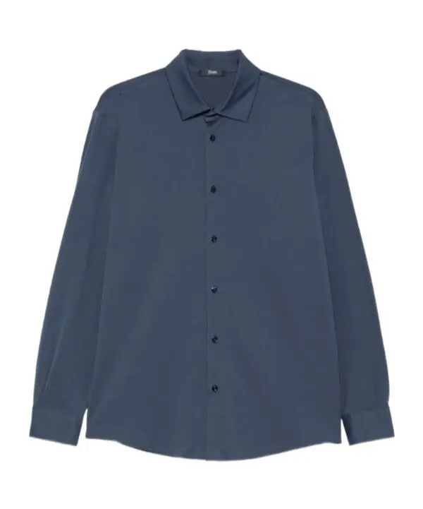 Herno Superfine Stretch Shirt - Blue