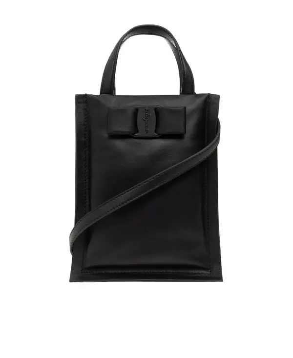 FERRAGAMO Buckle-detail Leather Tote Bag