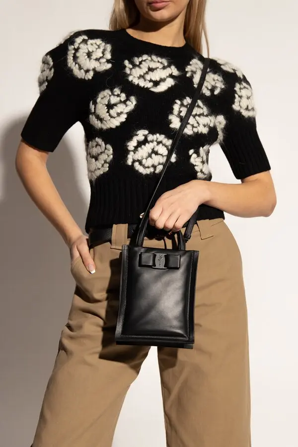FERRAGAMO Buckle-detail Leather Tote Bag
