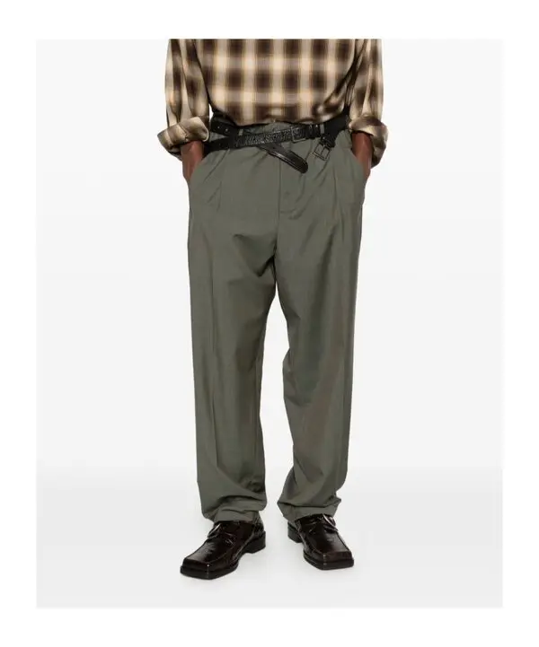 MAGLIANO Wide Leg Pants With Turn-up Hem
