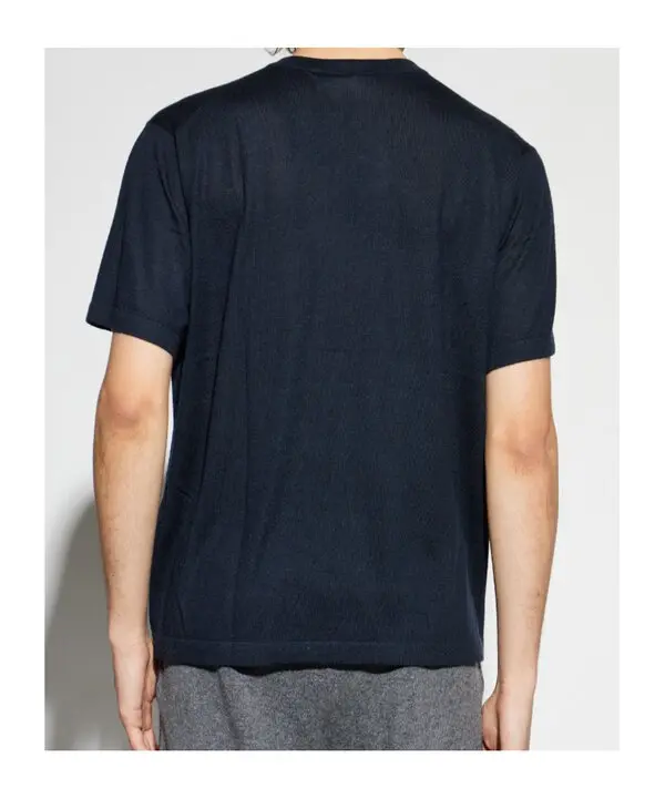 LISA YANG Johannes Knitted T-shirt - Navy