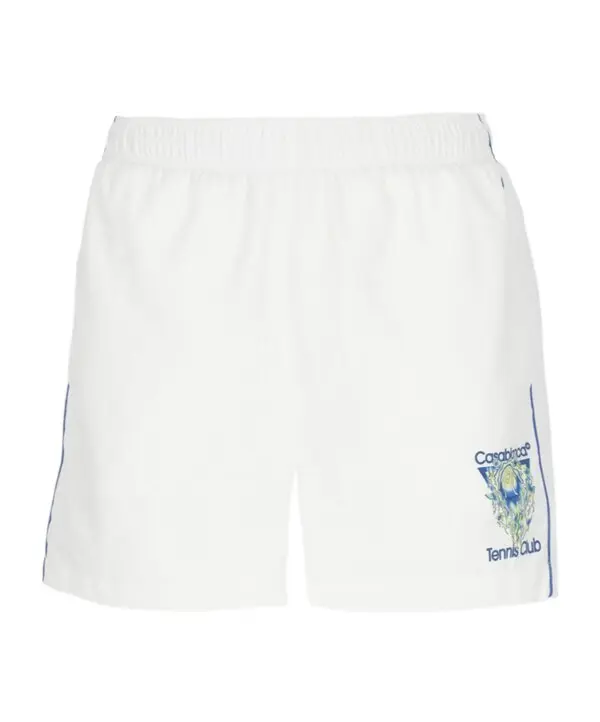 Casablanca Logo Print Shorts - White