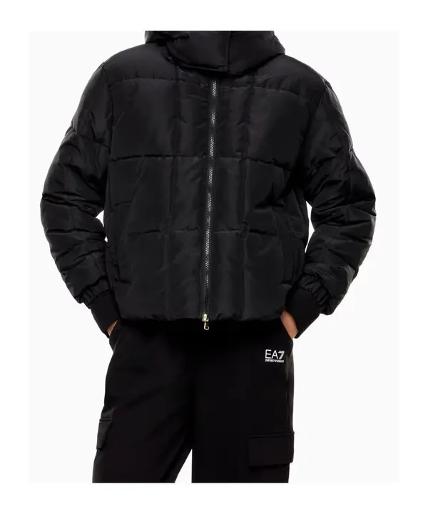 EA7 Quilted Insulated Padded Jacket - Black