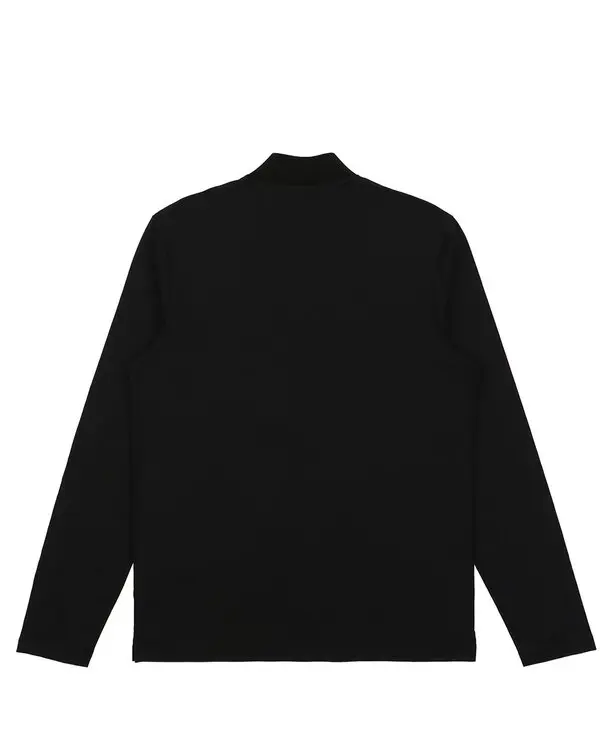 Prada Zipper Detail Long Sleeve T-shirt - Black