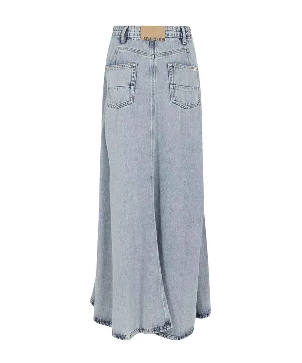 SEMICOUTURE Drawstring Maxi Skirt