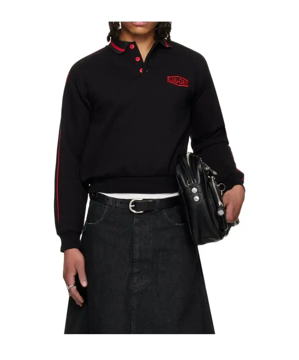 LU'U DAN Pit Stop Long-sleeve Polo Shirt