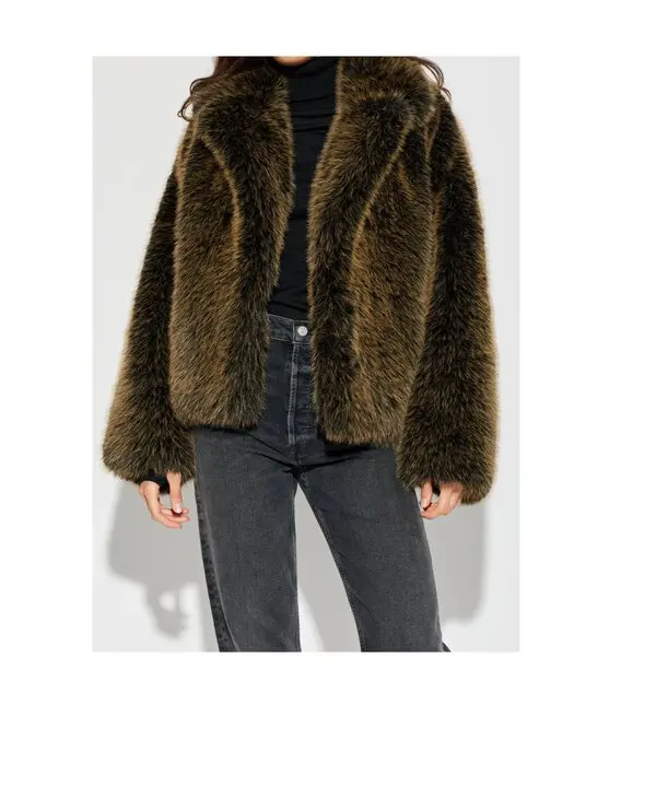 STAND STUDIO India Faux Fur Jacket