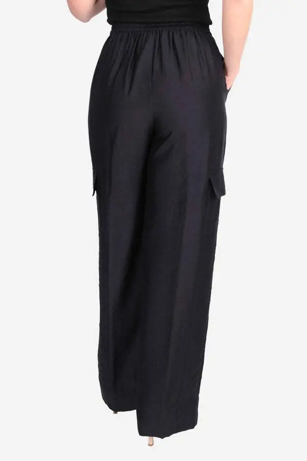 BLUGIRL Elasticated Waist Cargo Pants With Lace Detail
