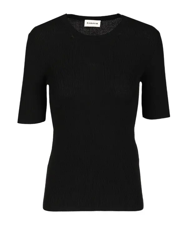 P.a.r.o.s.h Ribbed Short-sleeve Top