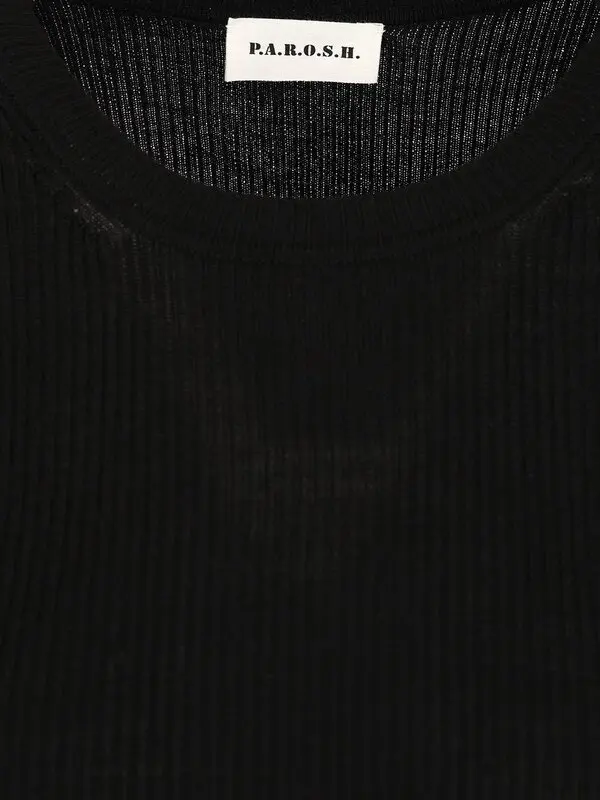 P.a.r.o.s.h Ribbed Short-sleeve Top