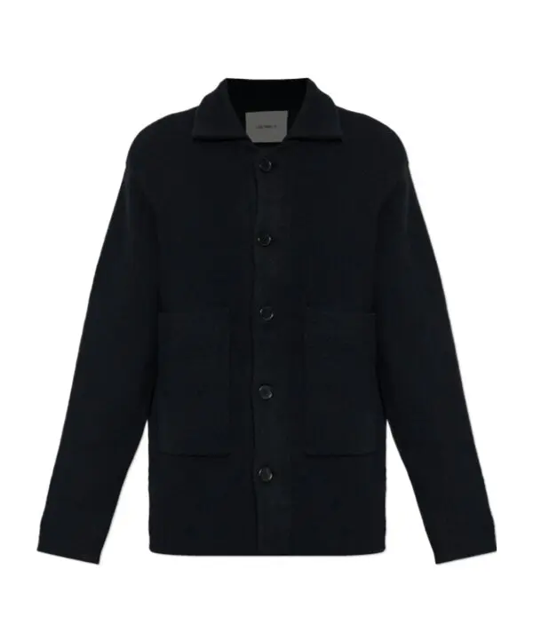 LISA YANG Button-fastening Cardigan With Patch Pockets - Black