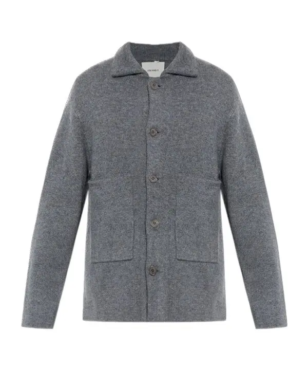 LISA YANG Patch-pocket Cardigan - Gray