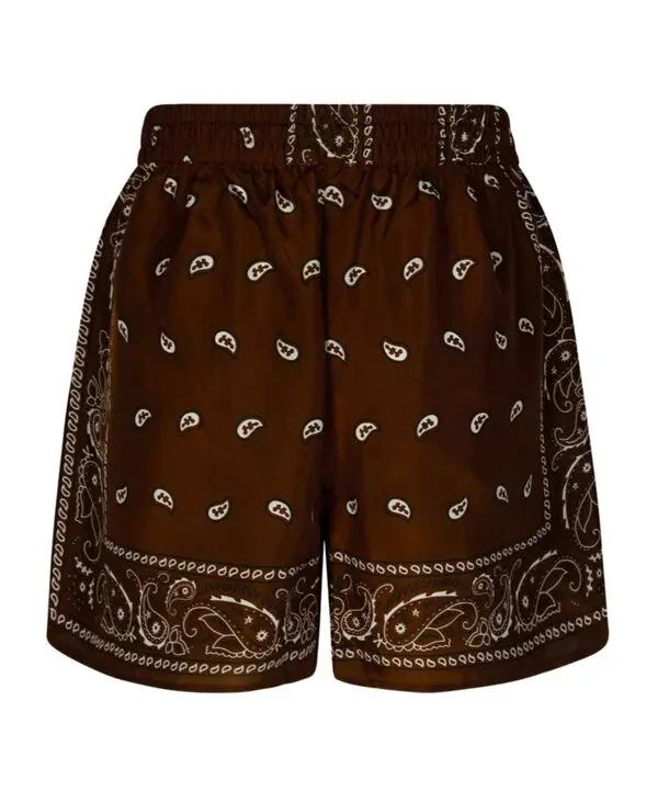 P.a.r.o.s.h Silk Paisley Print Shorts