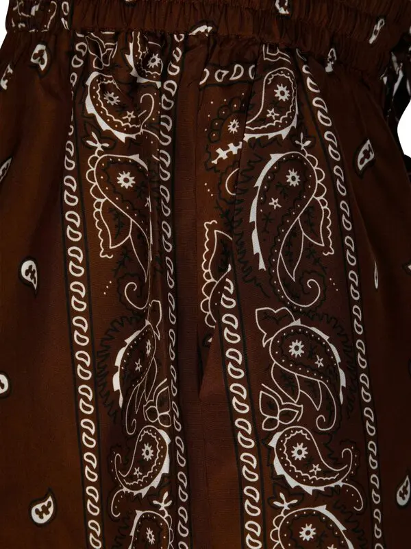 P.a.r.o.s.h Silk Paisley Print Shorts