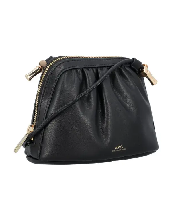 A.p.c. Ruched Drawstring Crossbody Bag