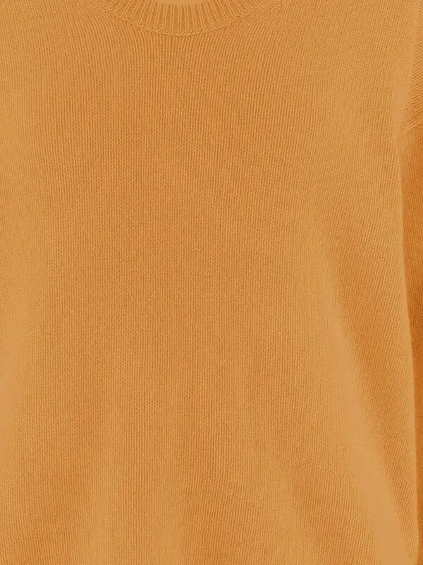 ALLUDE Cashmere V-neck Sweater - Orange