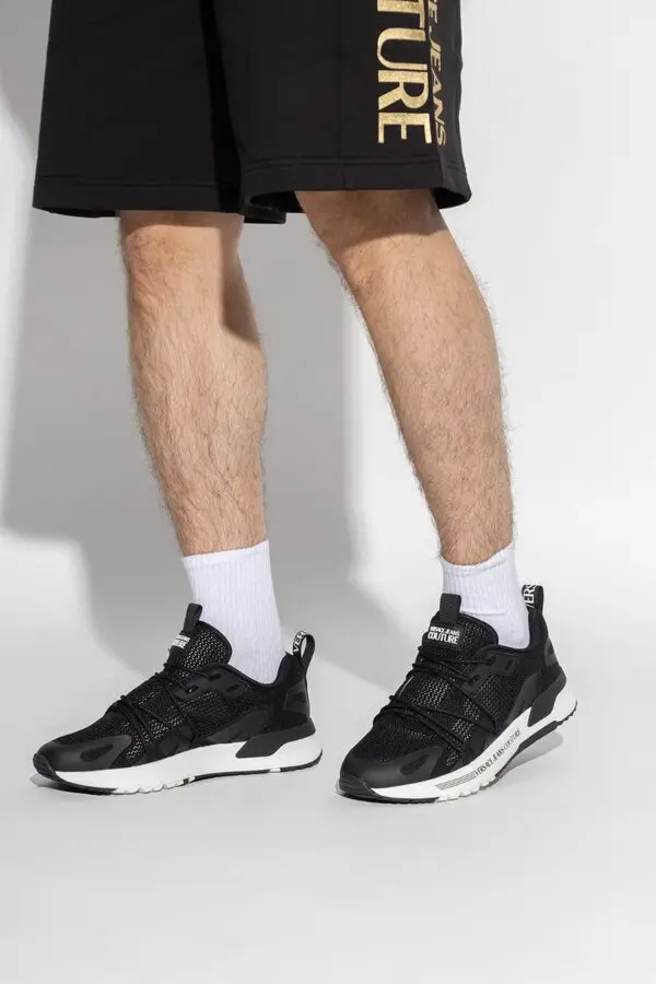 Versace Logo Strap Sneakers