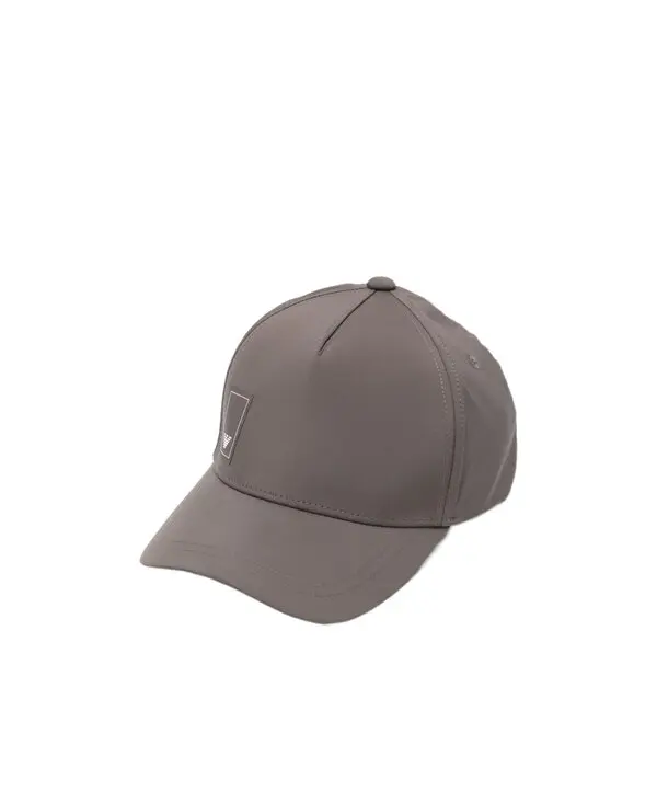 Emporio Armani Logo Patch Baseball Cap - Gray