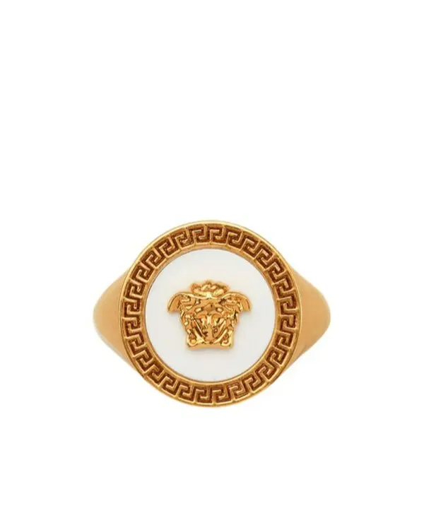 Versace Medusa Logo Ring - Yellow