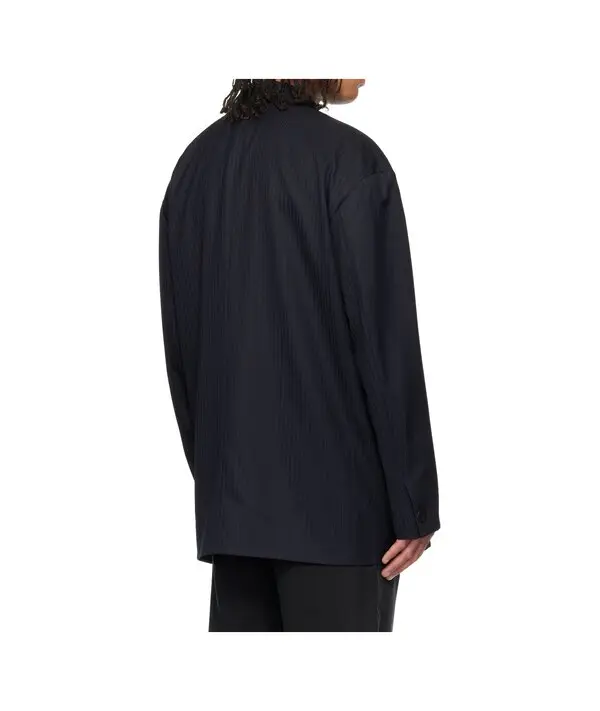 WOOYOUNGMI Striped Single-breasted Suit Jacket
