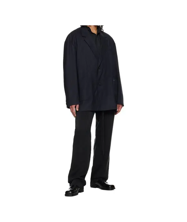 WOOYOUNGMI Striped Single-breasted Suit Jacket