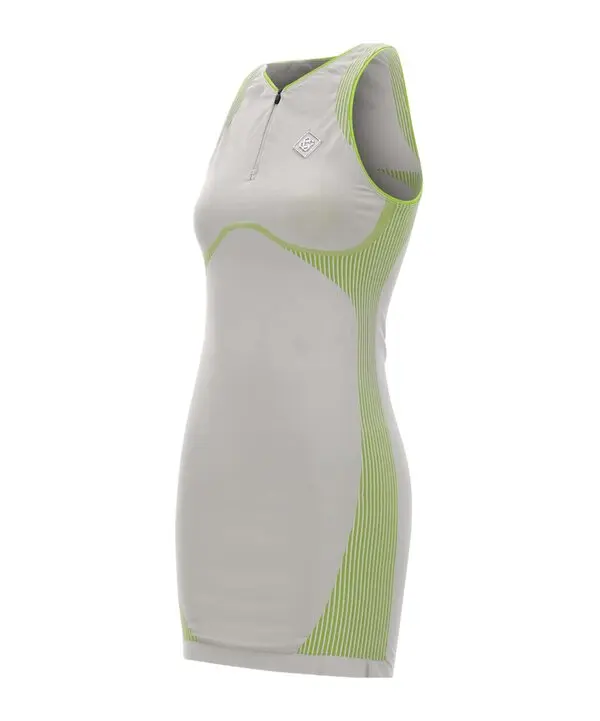 Casablanca Zip-front Sleeveless Dress